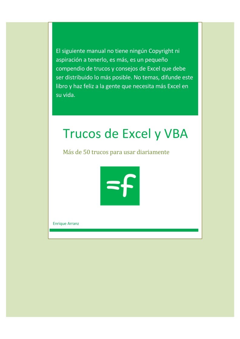 PDF de programación - Trucos de Excel y VBA
